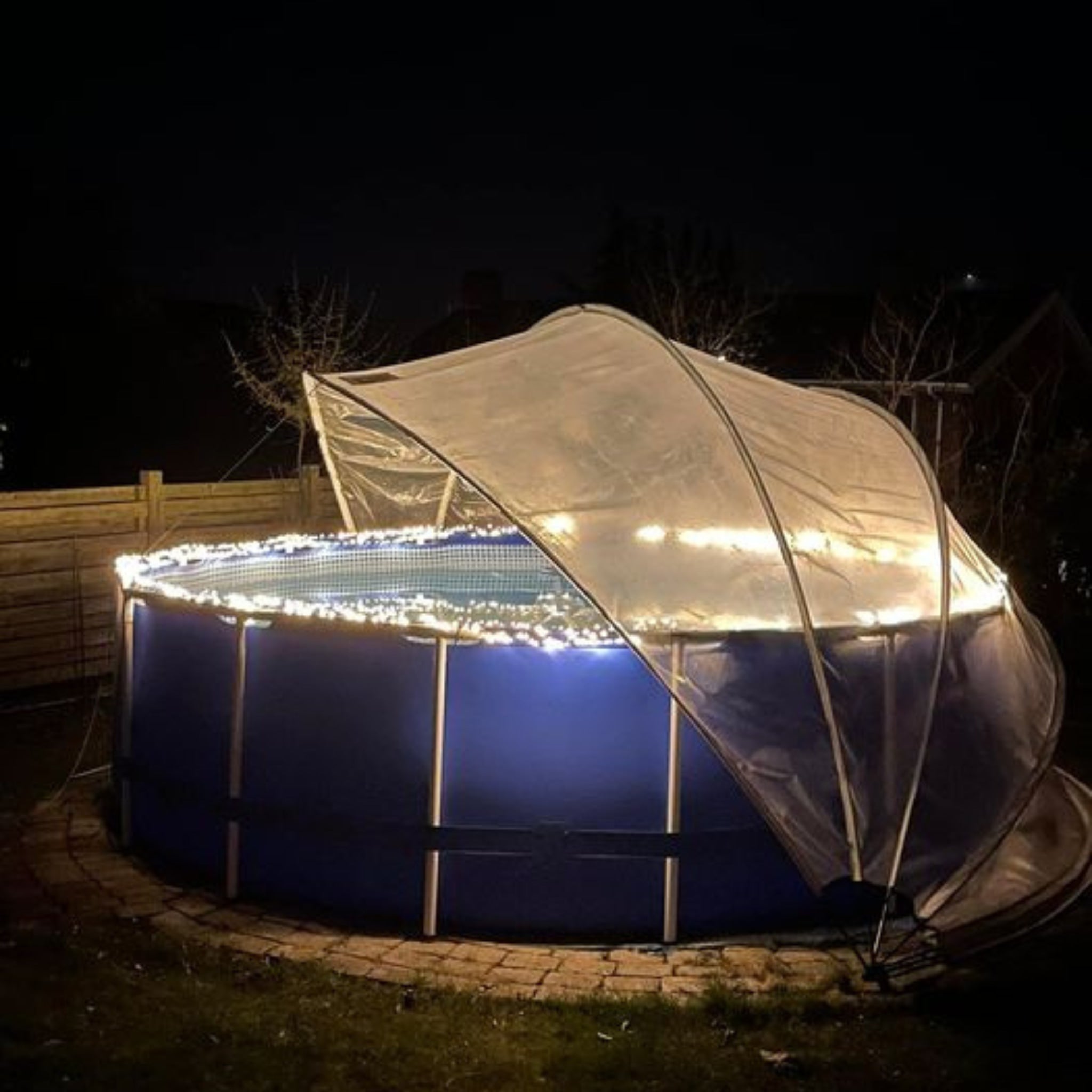 SunnyTent Round Pool Dome Cover (Size L – ø 17,7 ft.)